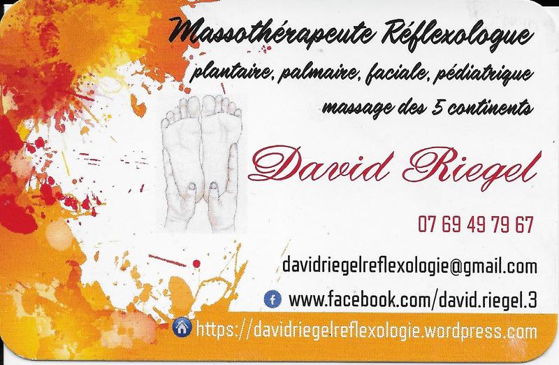 David Riegel Réflexologie - Massage - Relaxation, à Sainte-Terre (33350 ...
